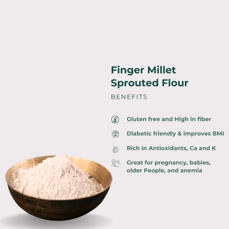 Finger Millet Sprouted Flour / Ragi Sprouted Flour – OOO Farms