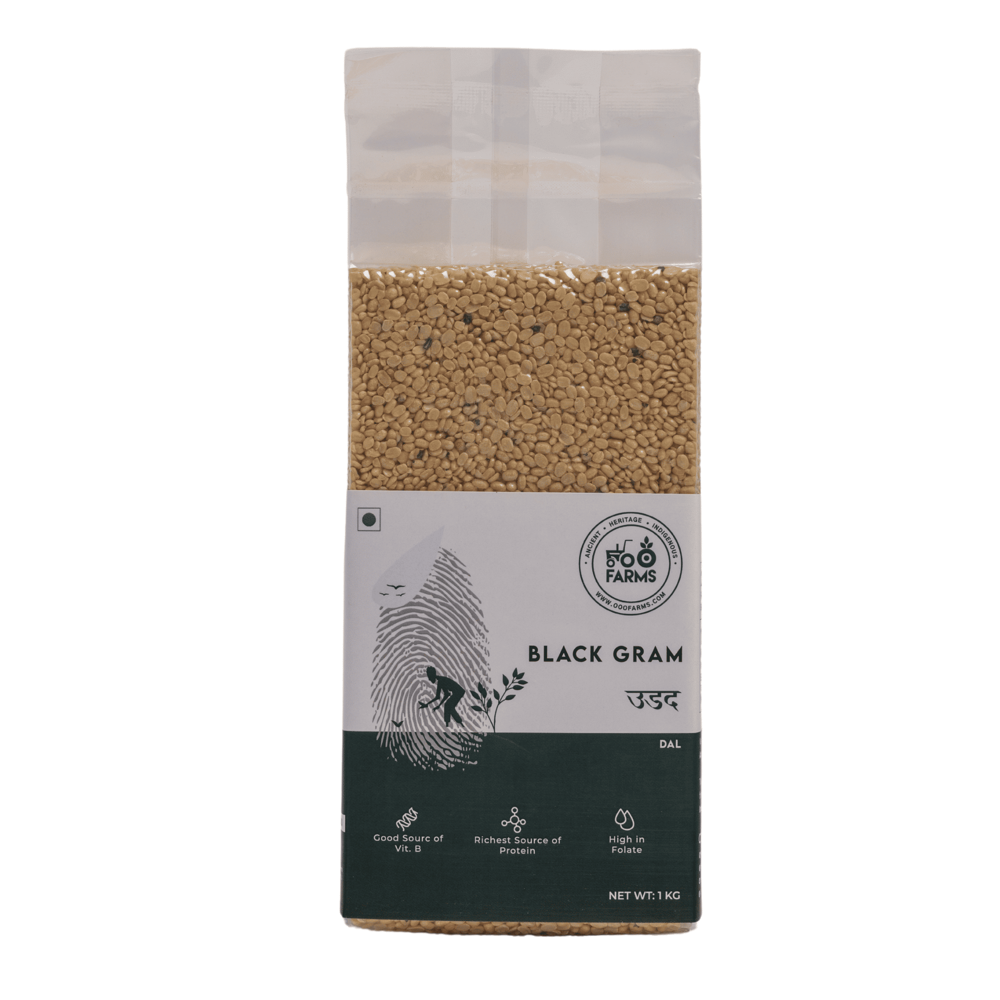 Unpolished Black Gram Dal / उड़द – OOO Farms