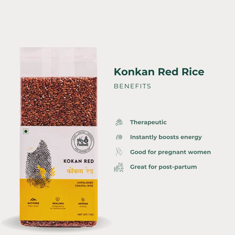 Konkan Red Rice (Unpolished) – OOO Farms